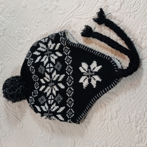 Accessories | Host Pick Snowflake Knit Braided Snowboard Cap | Poshmark